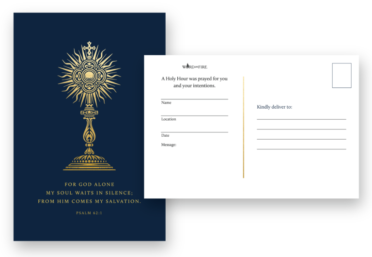 Holy Hour Prayer Cards - Online - Word on Fire