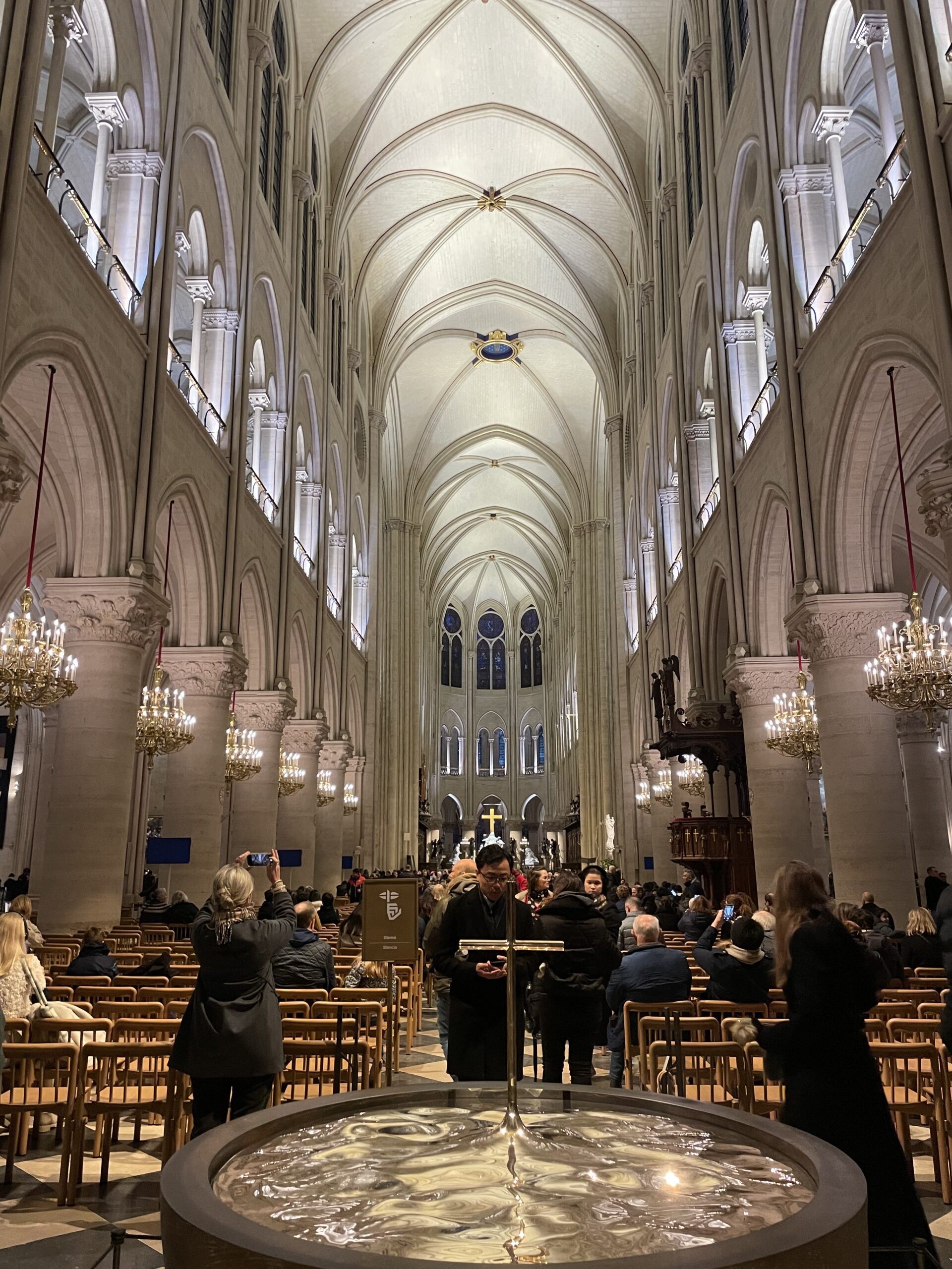Reflections in a Restored Notre Dame Cathedral - Word on Fire