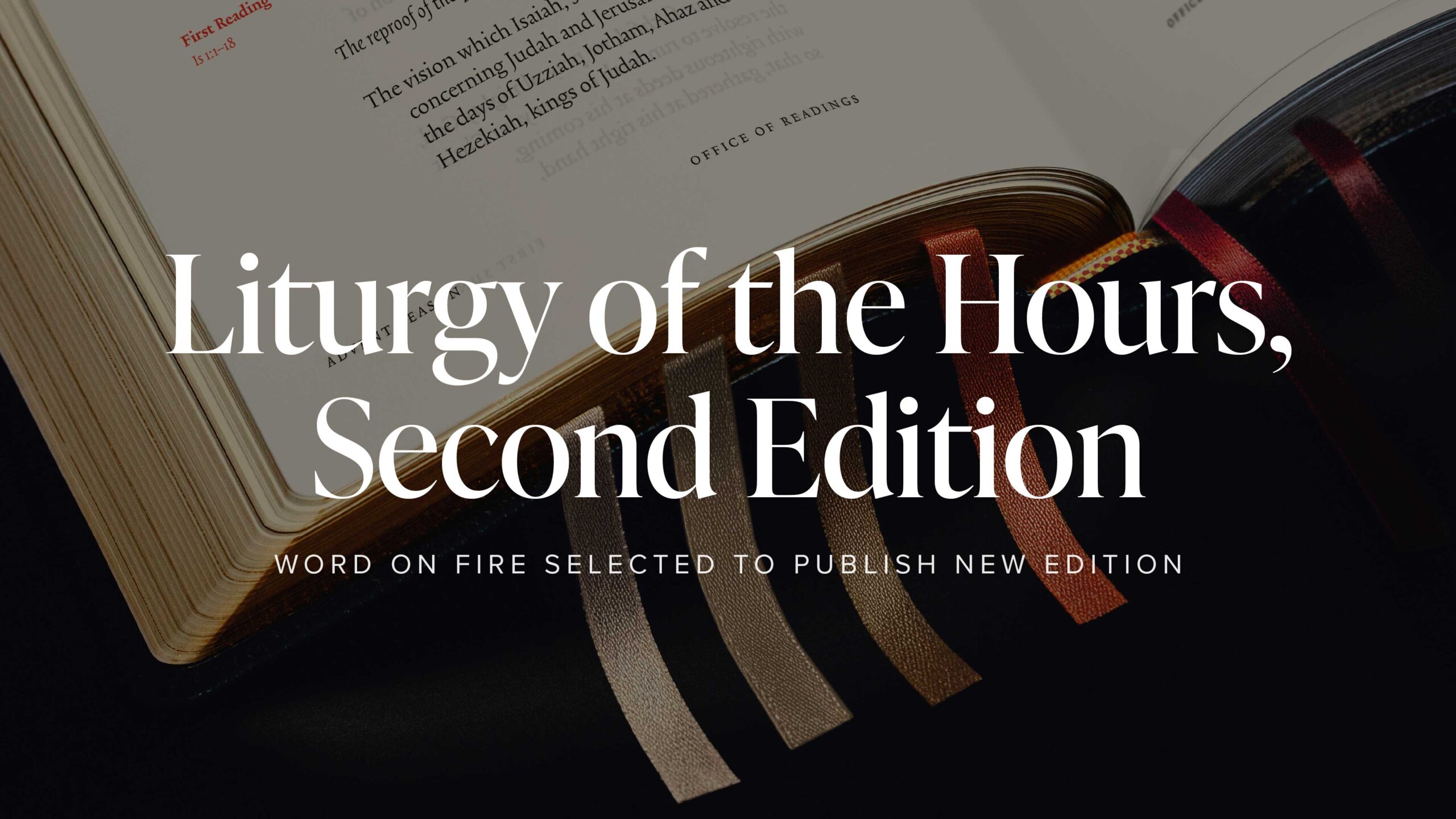 Word on Fire Selected to Publish New Edition of The Liturgy of the Hours - Word on Fire